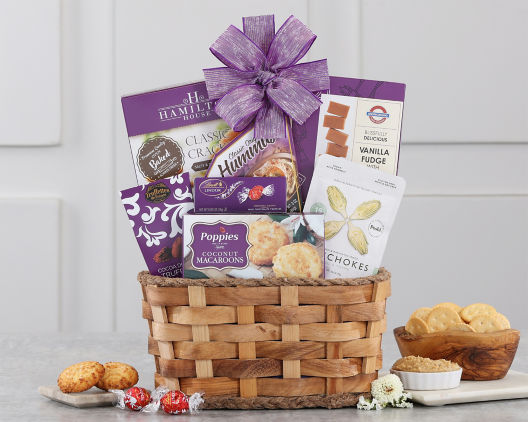 Chocolate and Hummus Gift Basket at Wine Country Gift Baskets