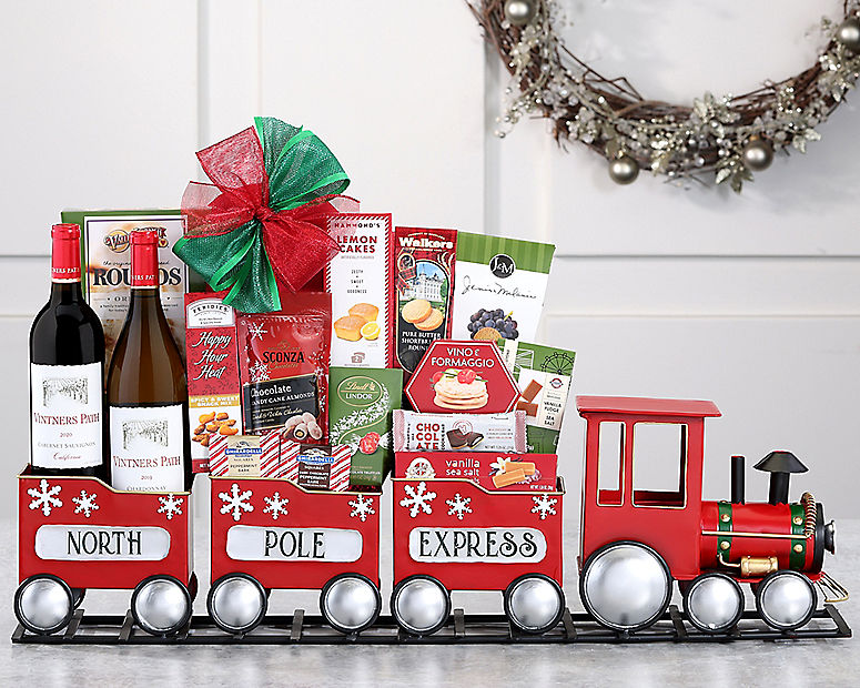 Vintners Path Winery North Pole Express Gift Basket - Wine Country Gift ...