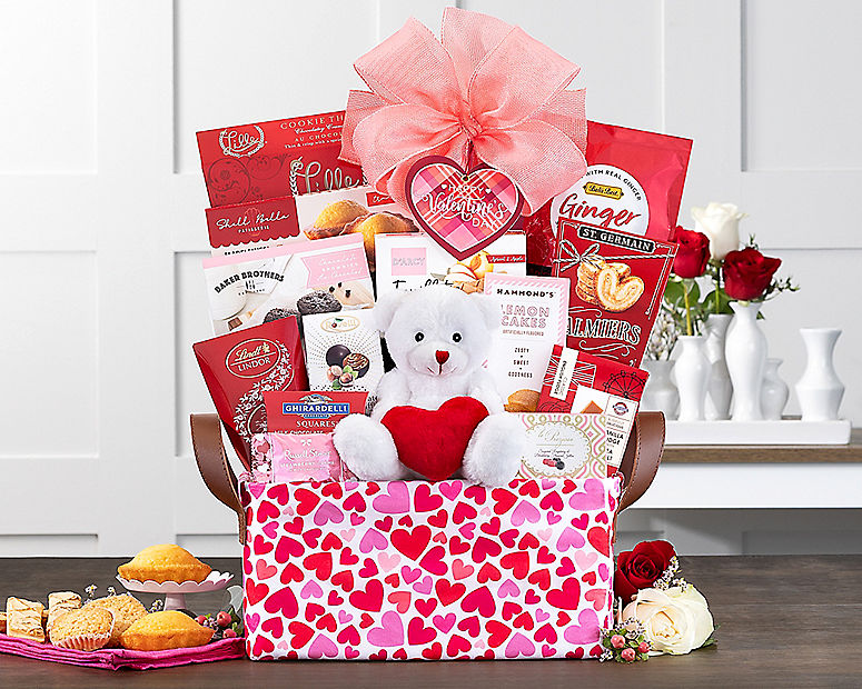 Happy Valentine s Day Gift Basket at Wine Country Gift Baskets